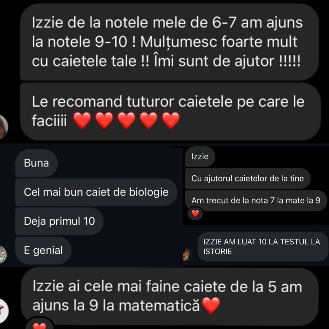 Caiet Studențesc de Română – Izzie Publishing